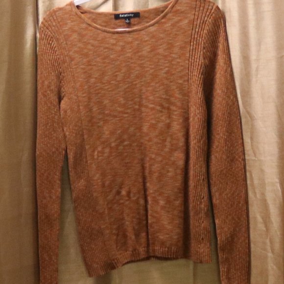 Relativity | Sweaters | Relativity Spacedye Rust Colored Sweater 35 ...